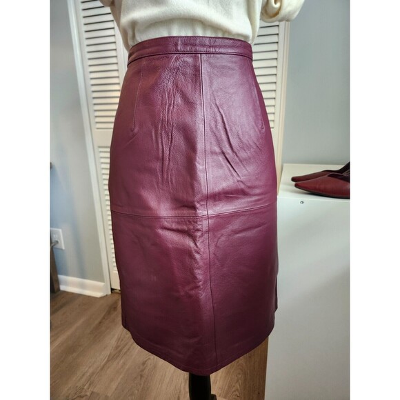 Shape FX | Skirts | Vintage Shape Fx Leather Skirt Womans Size 2 ...